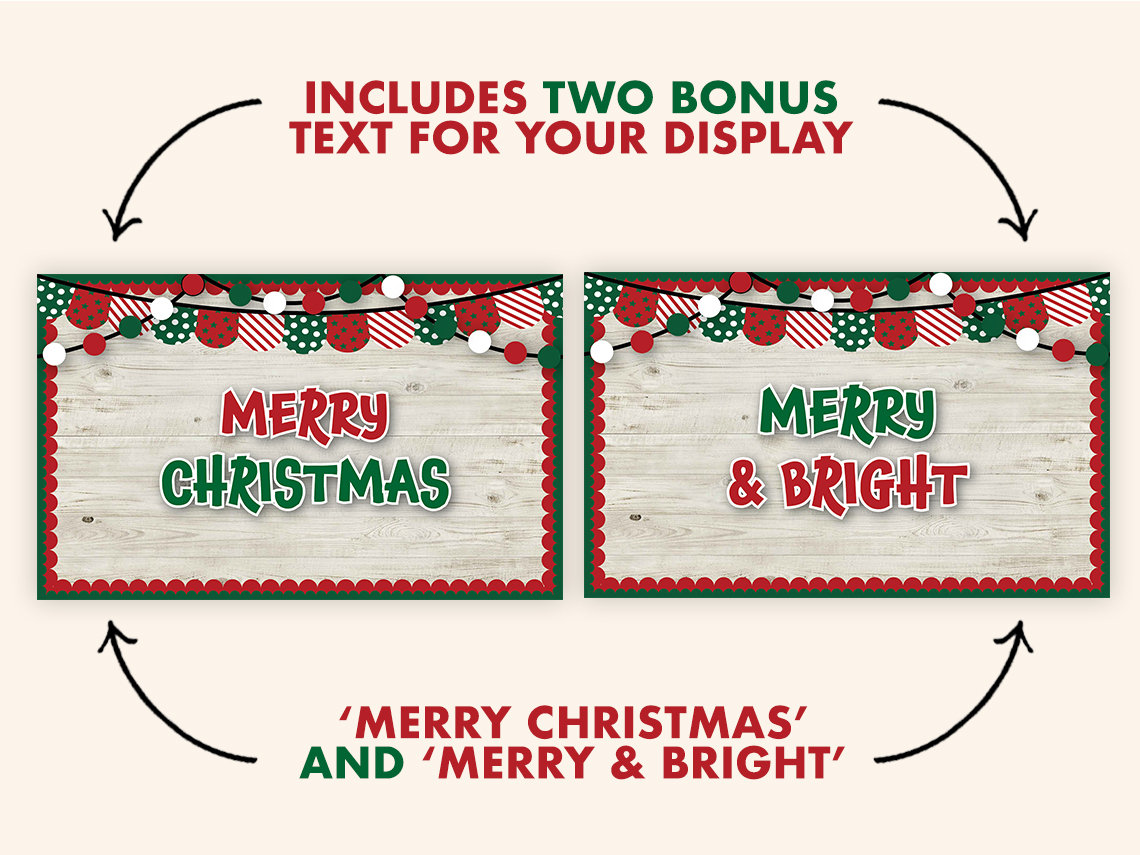 Elf Christmas Bulletin Board Kit || December Bulletin Boards Digital ...