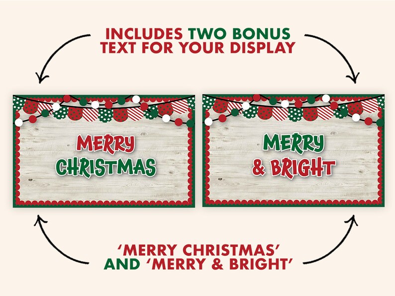 Stocking Christmas Bulletin Board Kit || December Bulletin Boards ...