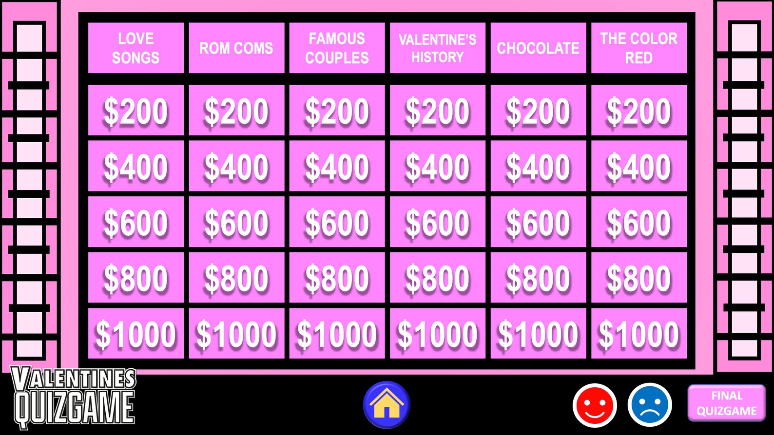 Valentine's Quizgame Powerpoint Game Jeopardy Game - Etsy India