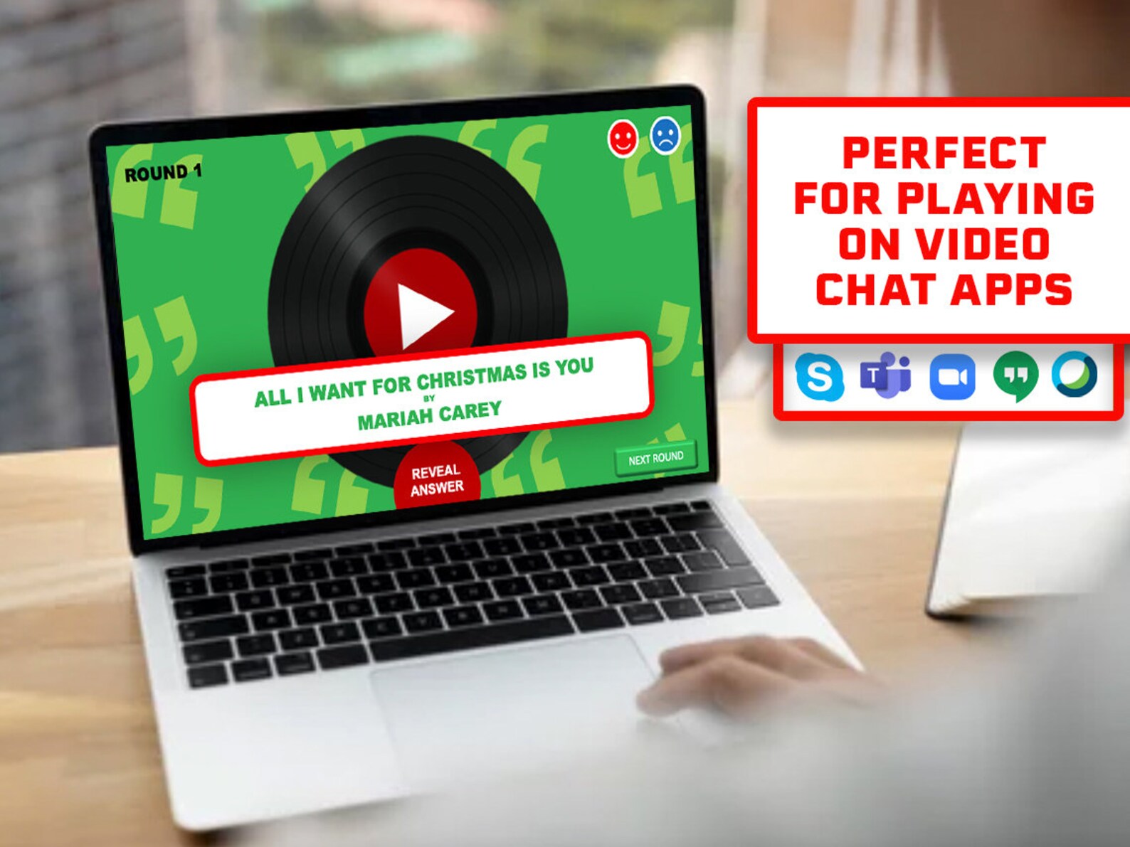 Christmas Name That Tune Powerpoint Party Game || Virtual Christmas ...