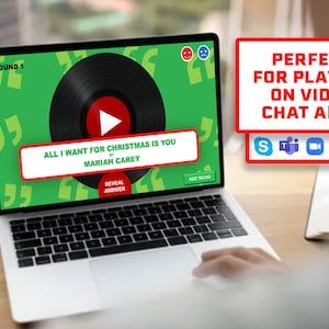 Christmas Name That Tune Powerpoint Party Game || Virtual Christmas ...