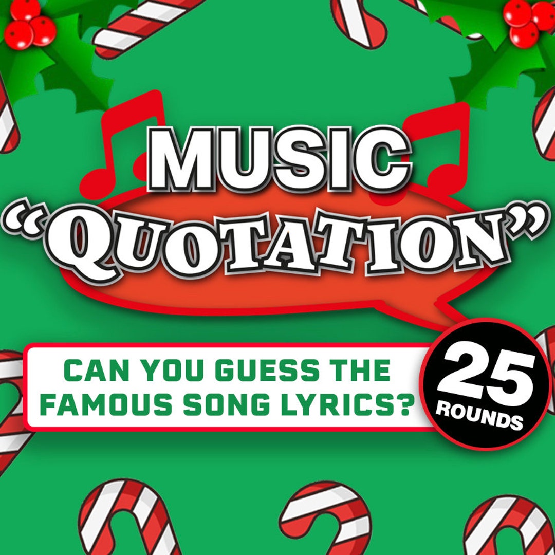 Christmas Quotation Music Edition Powerpoint Party Game || Virtual ...