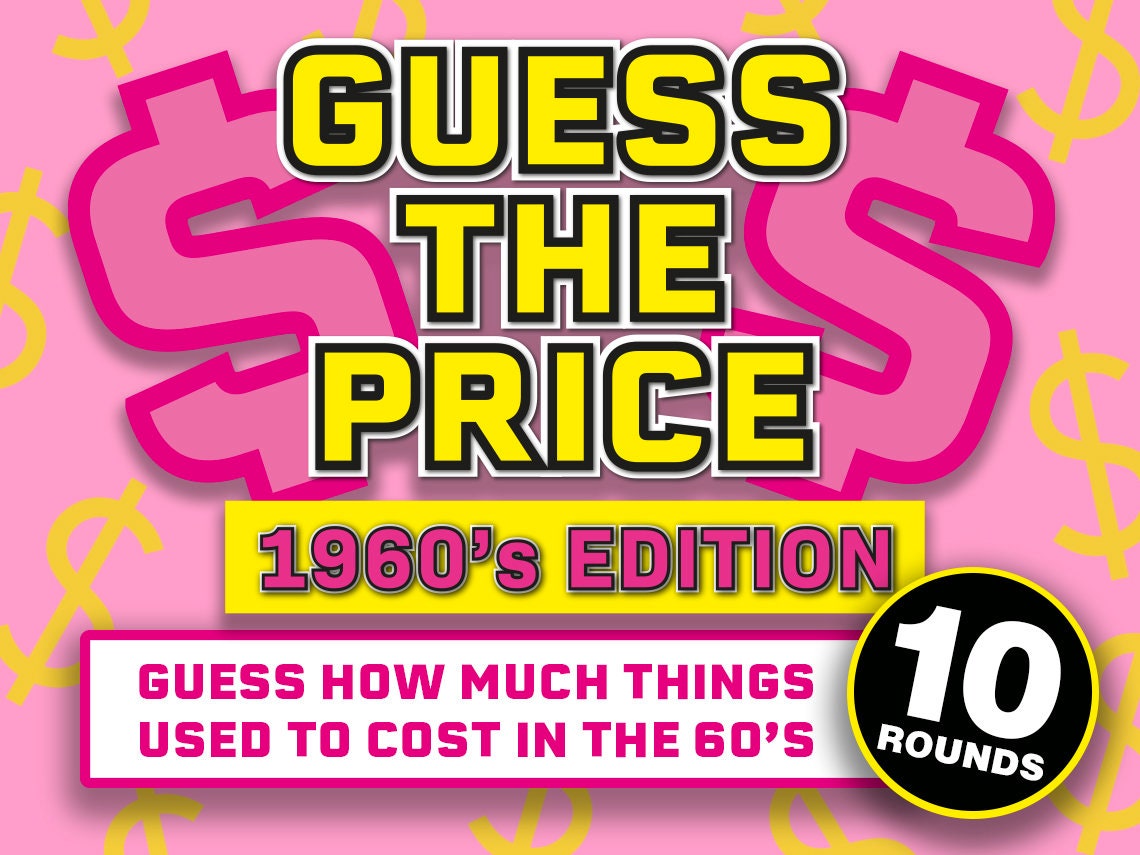 60's Party Games Bundle 60's Themed Games 1960 - Etsy
