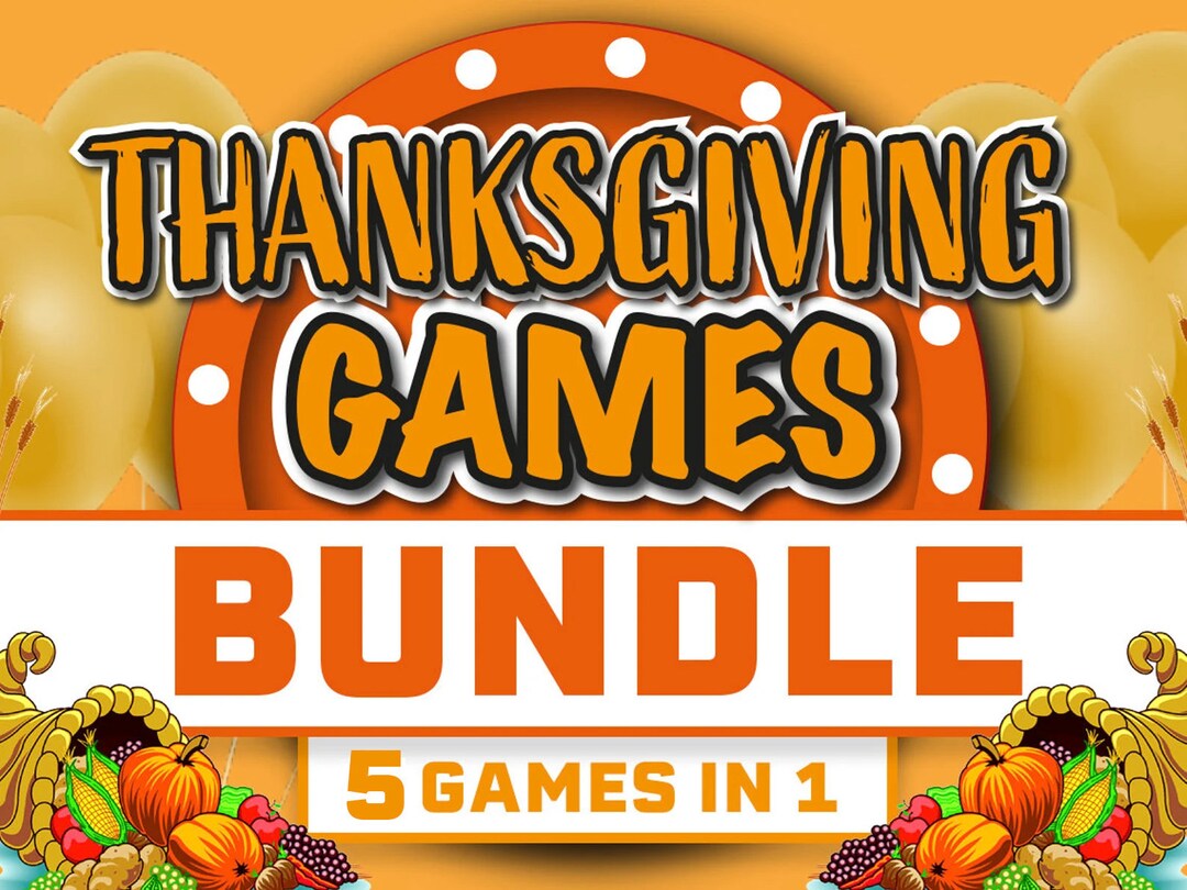 Thanksgiving Games Bundle || Thanksgiving Party Game Bundle || Games ...