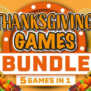Thanksgiving Games Bundle || Thanksgiving Party Game Bundle || Games ...