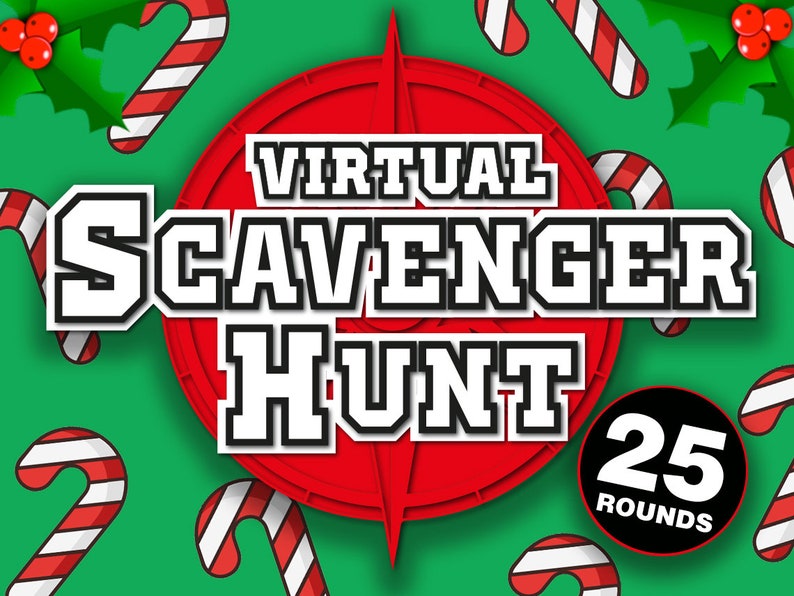 Virtual Scavenger Hunt Christmas Christmas Party Game | Etsy