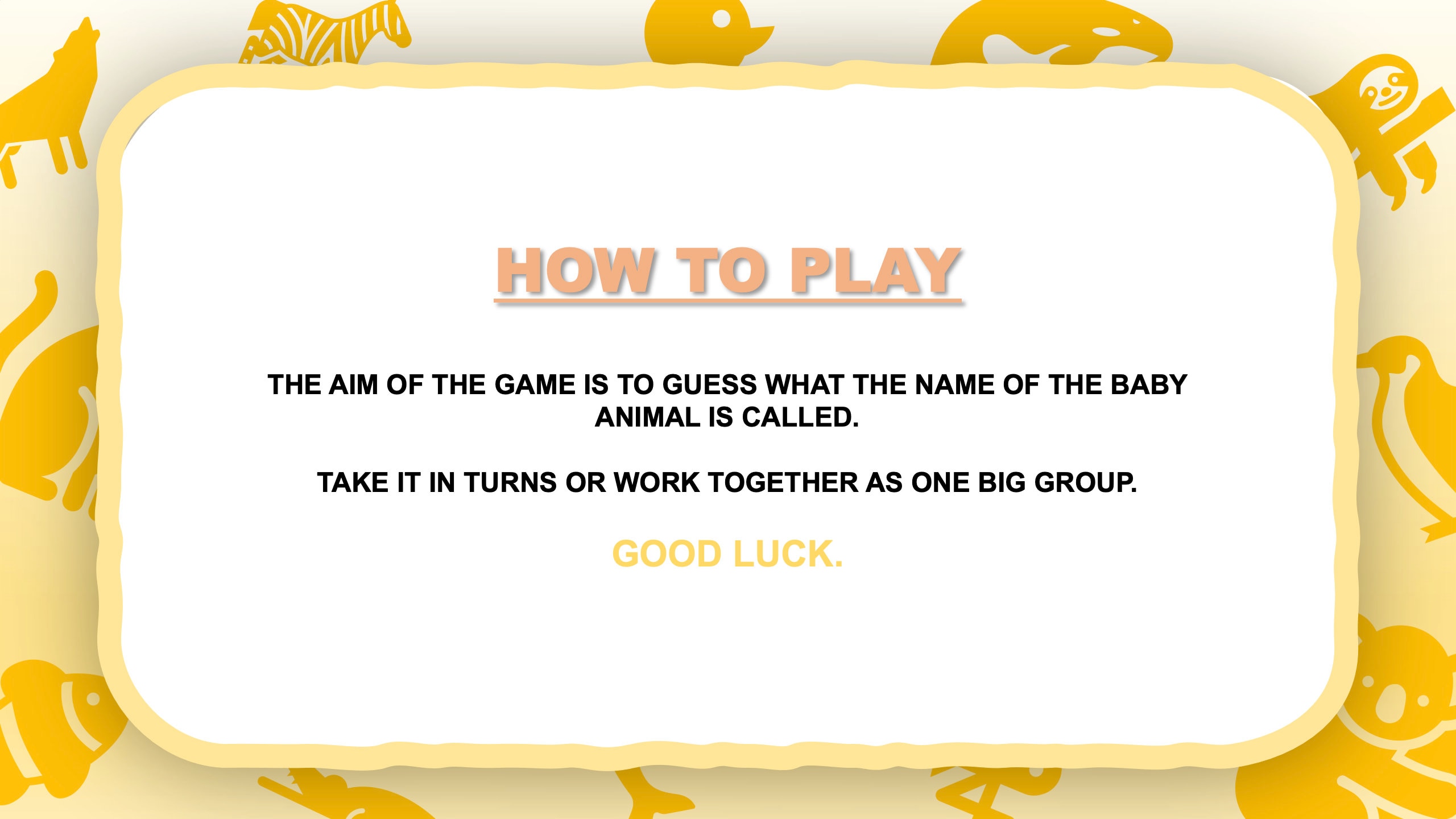 Baby Animal Game Virtual Baby Shower Games for Zoom | Etsy