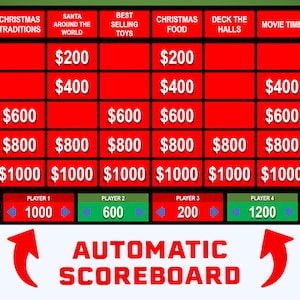 Christmas Jeoparty Powerpoint Game || Christmas Jeopardy Game ...