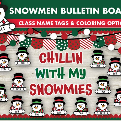 Sweater Weather Bulletin Board Kit December Christmas - Etsy