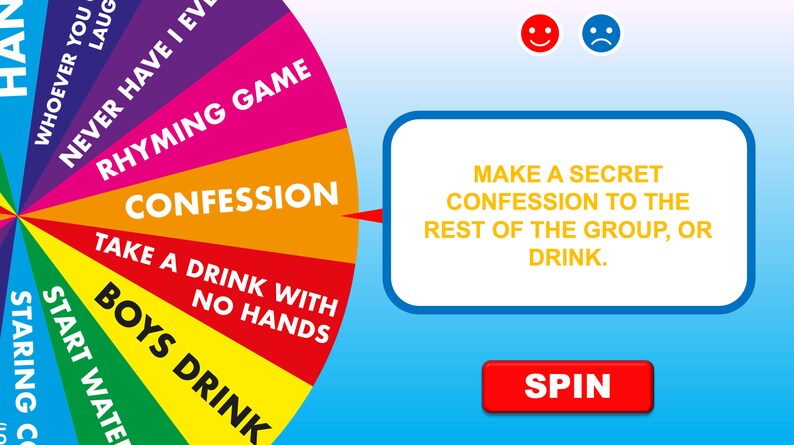 Spin the Bottle Virtual Drinking Game Powerpoint Drinking - Etsy UK