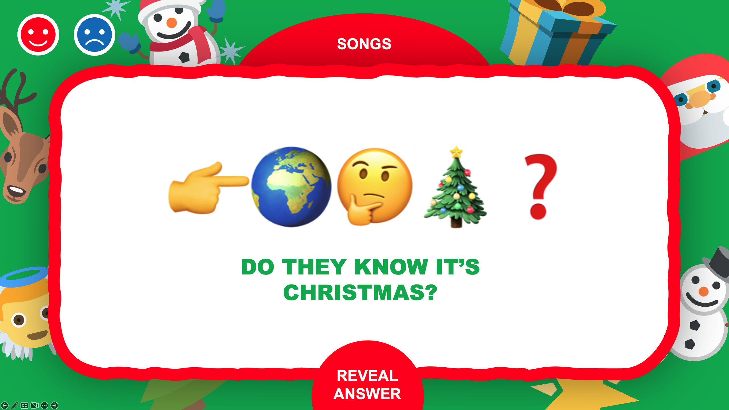 The Emoji Game Christmas Songs Edition Christmas Party Game - Etsy