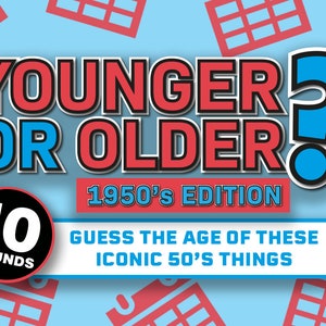 50's Party Games Bundle || 50's Themed Games || 1950 Party Games || 50s ...