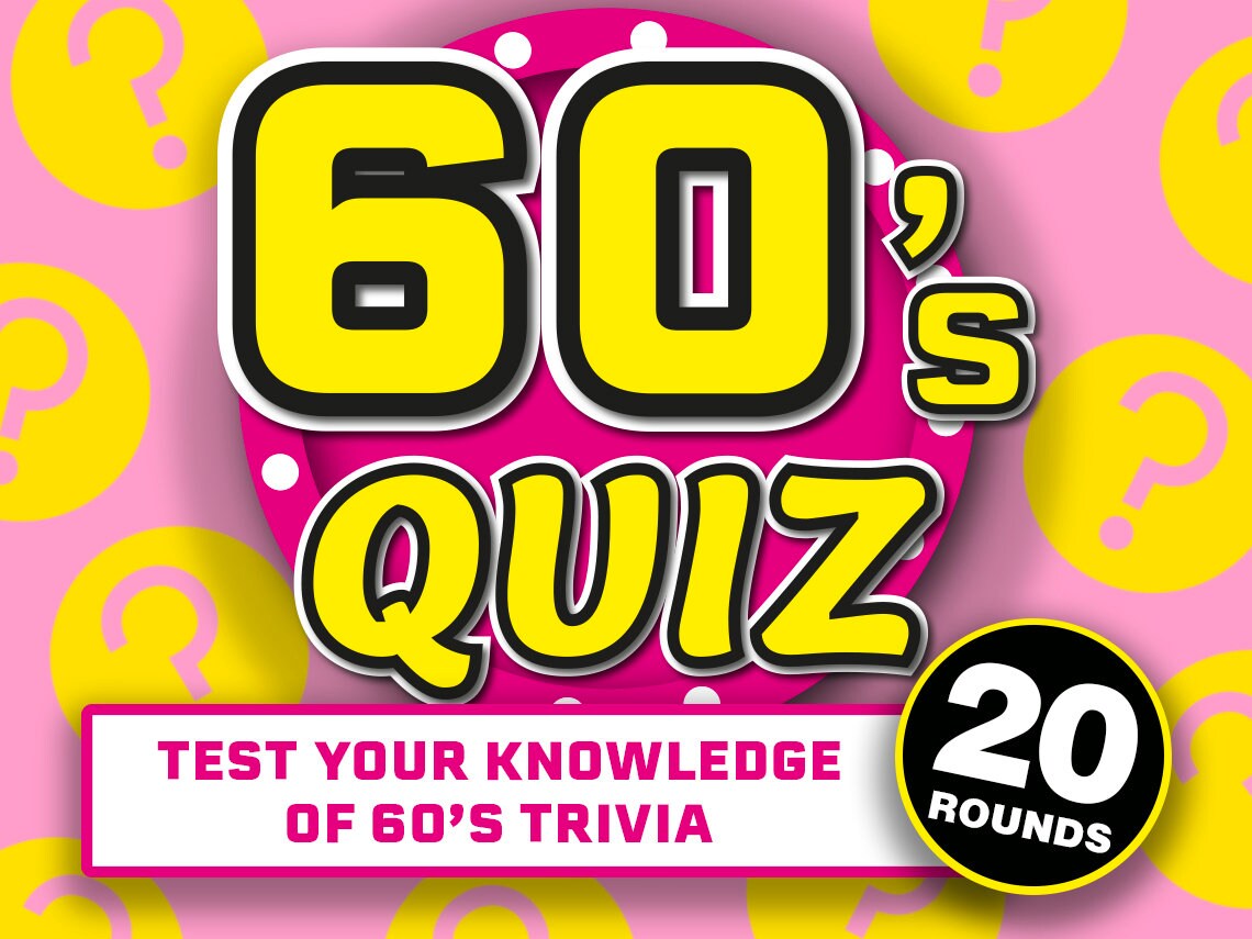 60's Party Games Bundle 60's Themed Games 1960 - Etsy