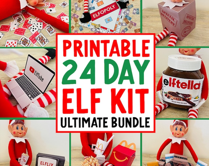 Printable Elf Chick Elf A| Christmas Elf Kit | Elf Bundle | Elf Ideas ...