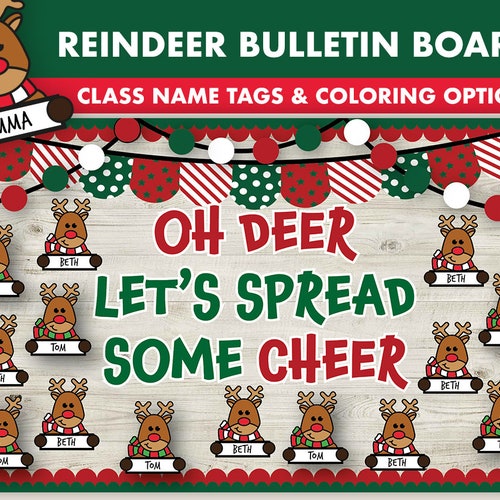 Holiday Bulletin Board Kit or Classroom Winter Decor Easy - Etsy