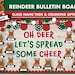 Reindeer Christmas Bulletin Board Kit || December Bulletin Boards ...