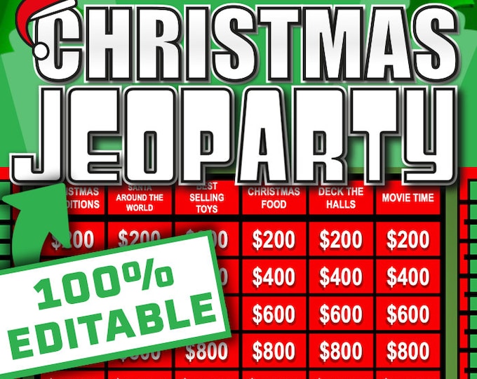 Christmas Jeopardy Family Game Night - Etsy