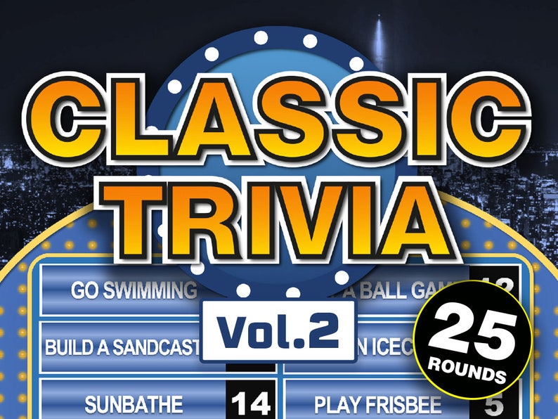 Classic Trivia Vol.2 Family Powerpoint Party Game Family | Etsy UK