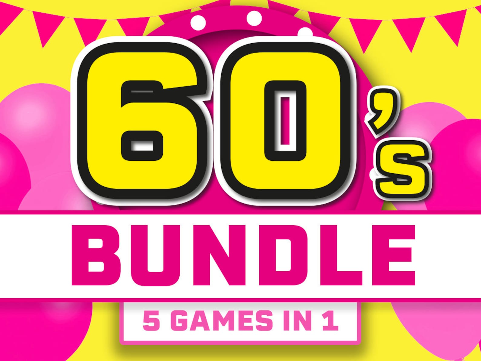 60's Party Games Bundle 60's Themed Games 1960 - Etsy