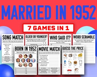 1952 Quiz Printable - Etsy