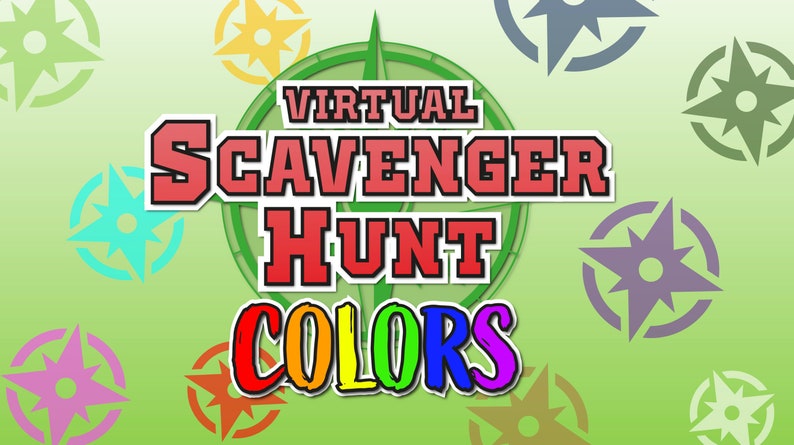 Virtual Scavenger Hunt Colors Powerpoint Party Game Virtual | Etsy
