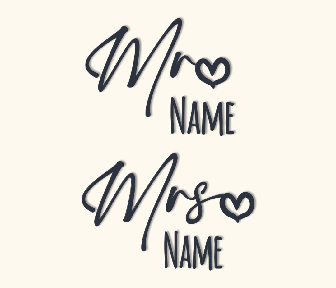 Mr And Mrs Mr And Mr Mrs And Mrs Custom Last Name Wedding Decals Hand Mr And Mrs Mr And Mr Mrs And Mrs Custom Last Name Wedding Decals Hand