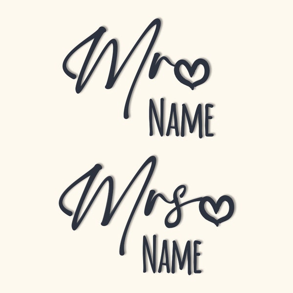Mr and Mrs Letters - Etsy