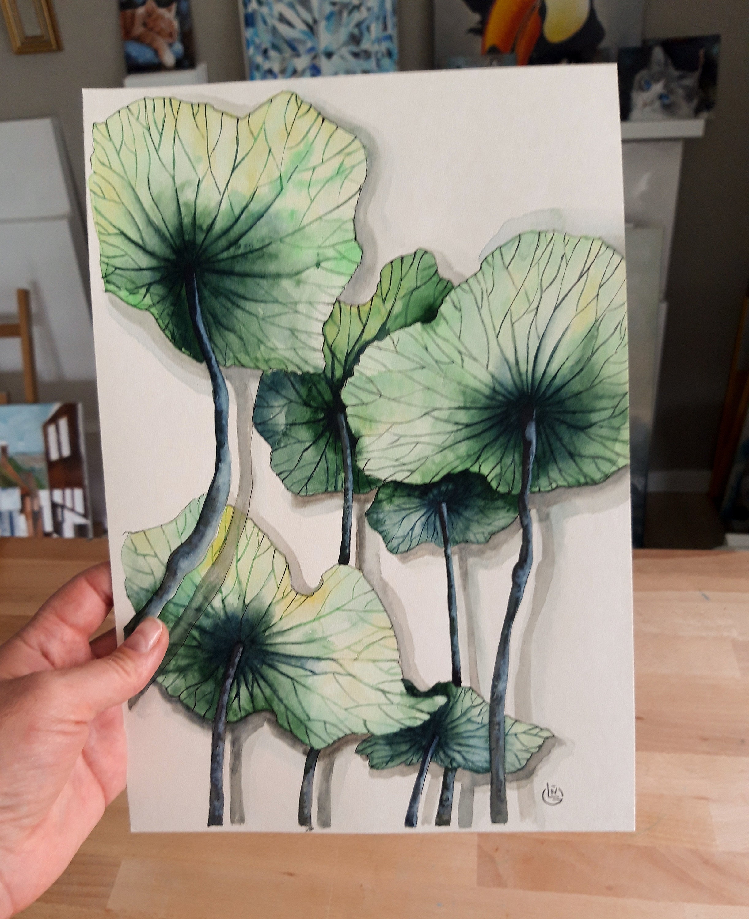 Plant Painting Botanical Art Plant Wall Art Watercolor Plants Wall ...