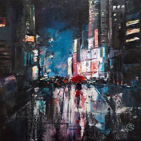 Rain Painting - Etsy