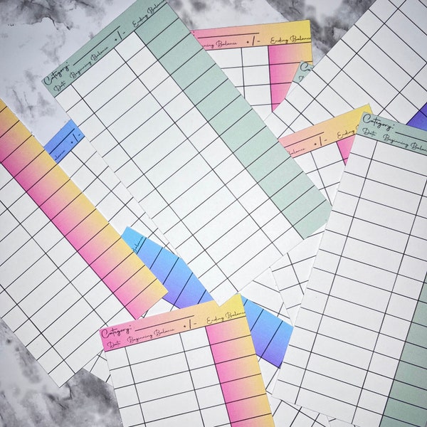 Cash Ledger Envelope - Etsy