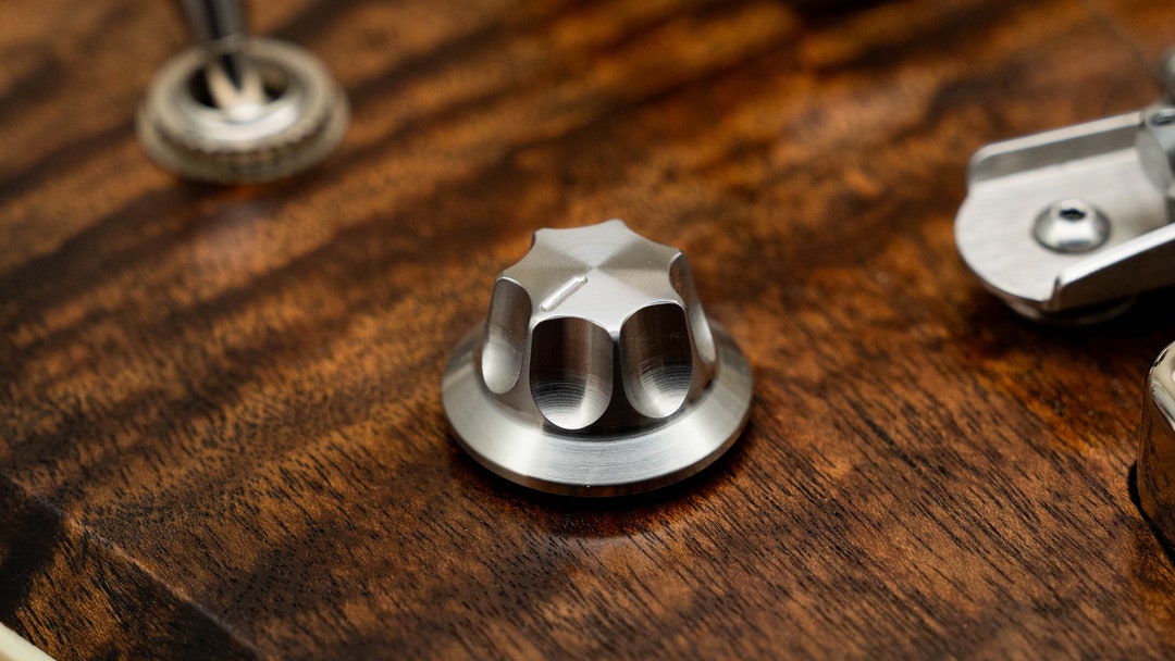 Stainless Steel Fluted Knob, Jazz Bass Pedals Knobs - Etsy
