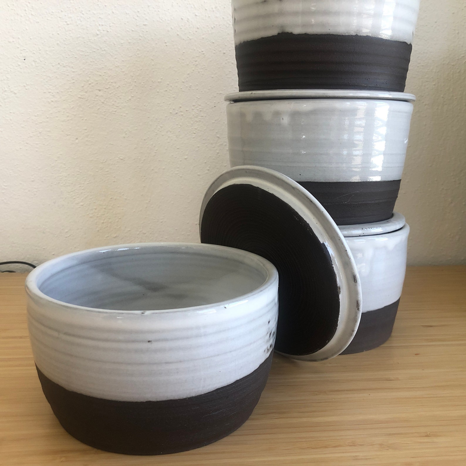 Handmade Stackable Ceramic Food Storage Canister | Etsy