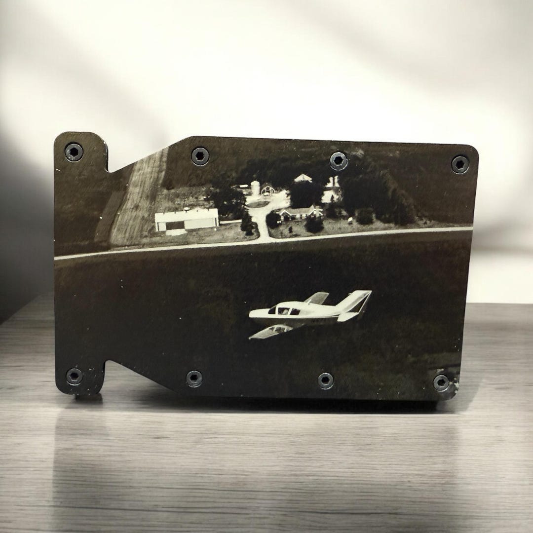 Pilot Wallet, Aviation Wallet, Custom RFID Aluminum Wallet, Photo ...
