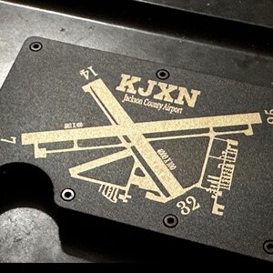 Airport Diagram, Aircraft Logo, Custom RFID Aluminum Wallet - Etsy