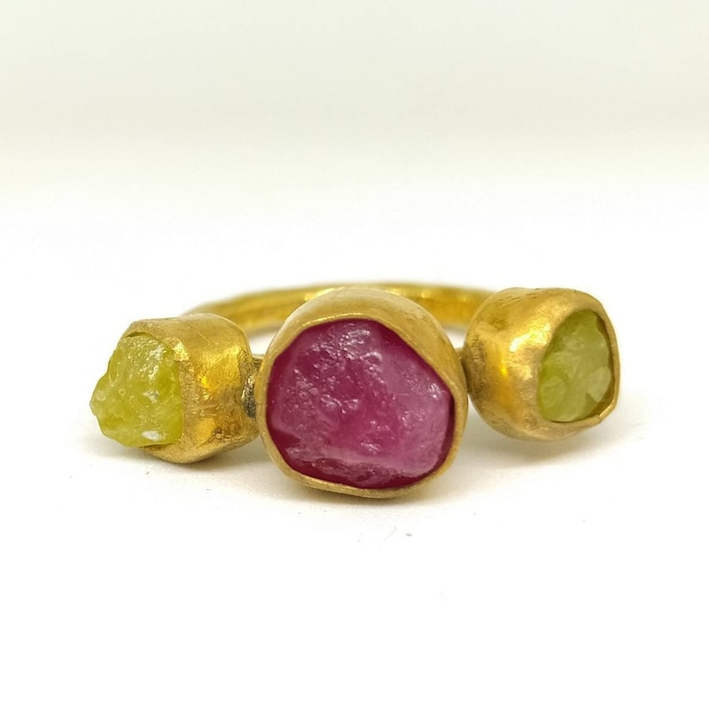 Raw Ruby Ring - Etsy