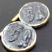 Roman Coin Intaglio Cufflink Solid Silver | Dainty Cufflink ...