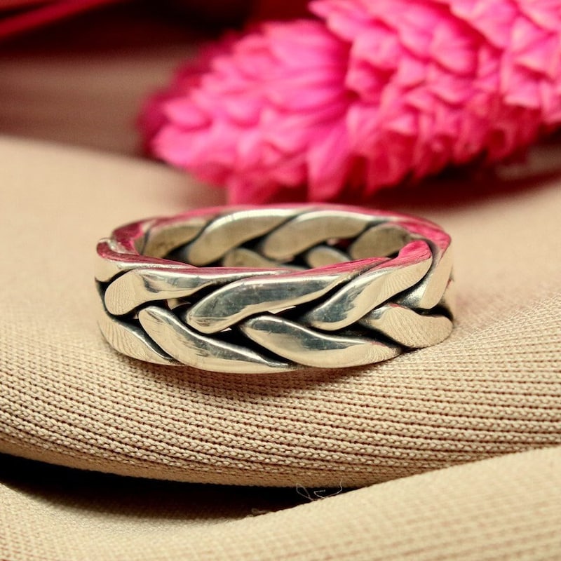 Two Toned Braid Ring - Etsy