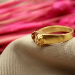 Fingers Yellow Topaz Ring Solid Sterling | Minimalist Ring | 925K ...