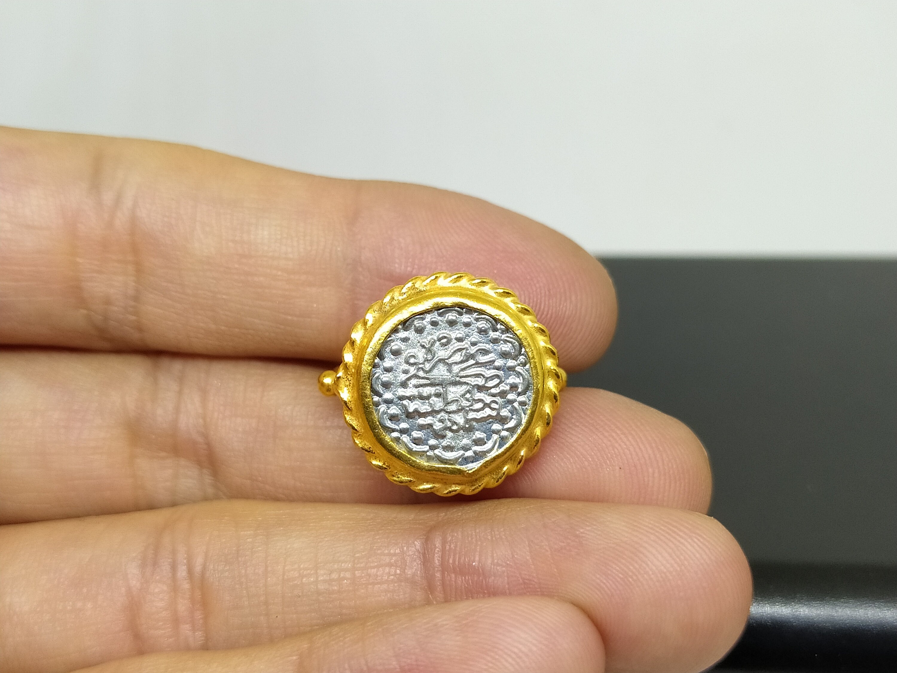 Ottoman Coin Ring 925K Sterling Silver Constantinople | Etsy
