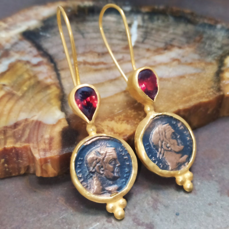 Coin Earrings - Etsy