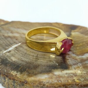 Fingers Ruby Ring Solid Sterling | Minimalist Ring | 925K Steling ...