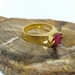 Fingers Ruby Ring Solid Sterling | Minimalist Ring | 925K Steling ...