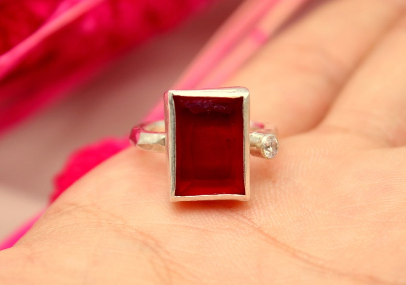 Ruby Ring Solid Silver 925K Sterling Silver Ancient Roman - Etsy