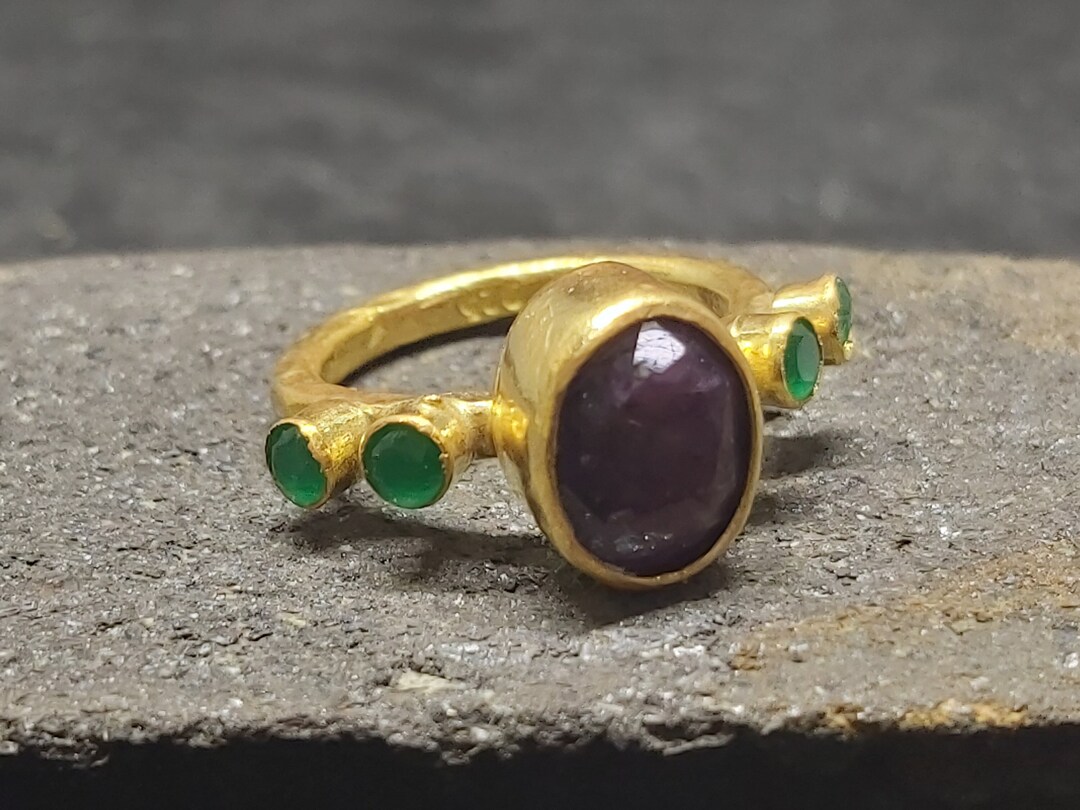 Ruby Ring Solid Silver | 925K Sterling Silver | Natural Ruby | Silver ...