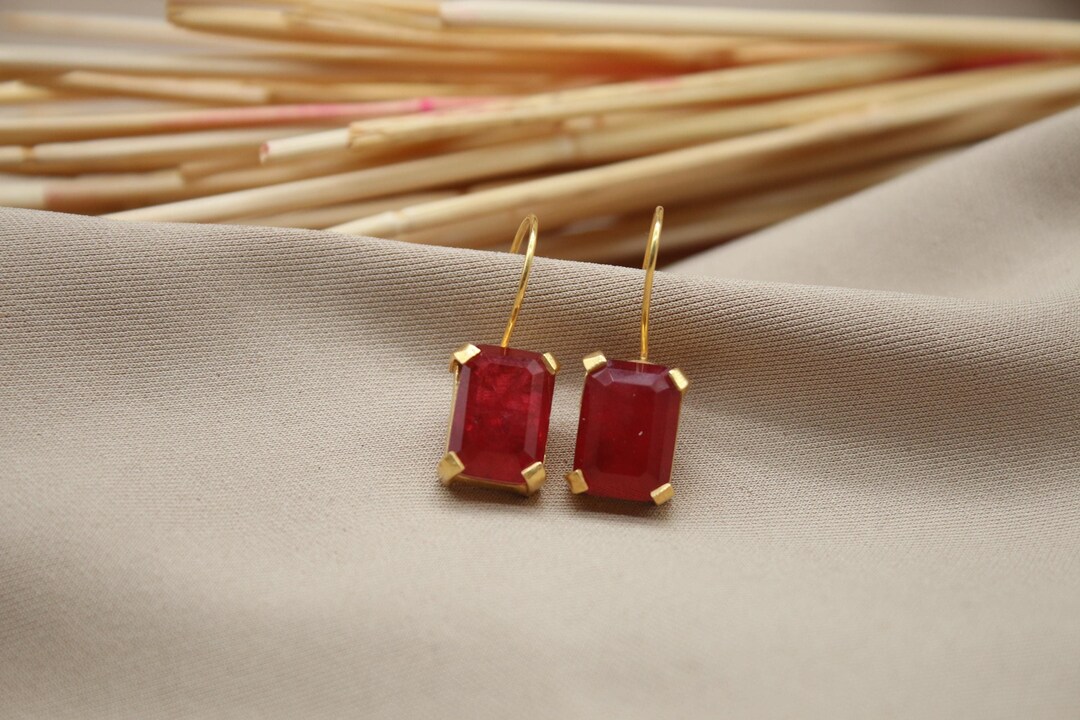 Ruby Silver Earrings – Handmade Elegance With Timeless Beauty, Mothers ...