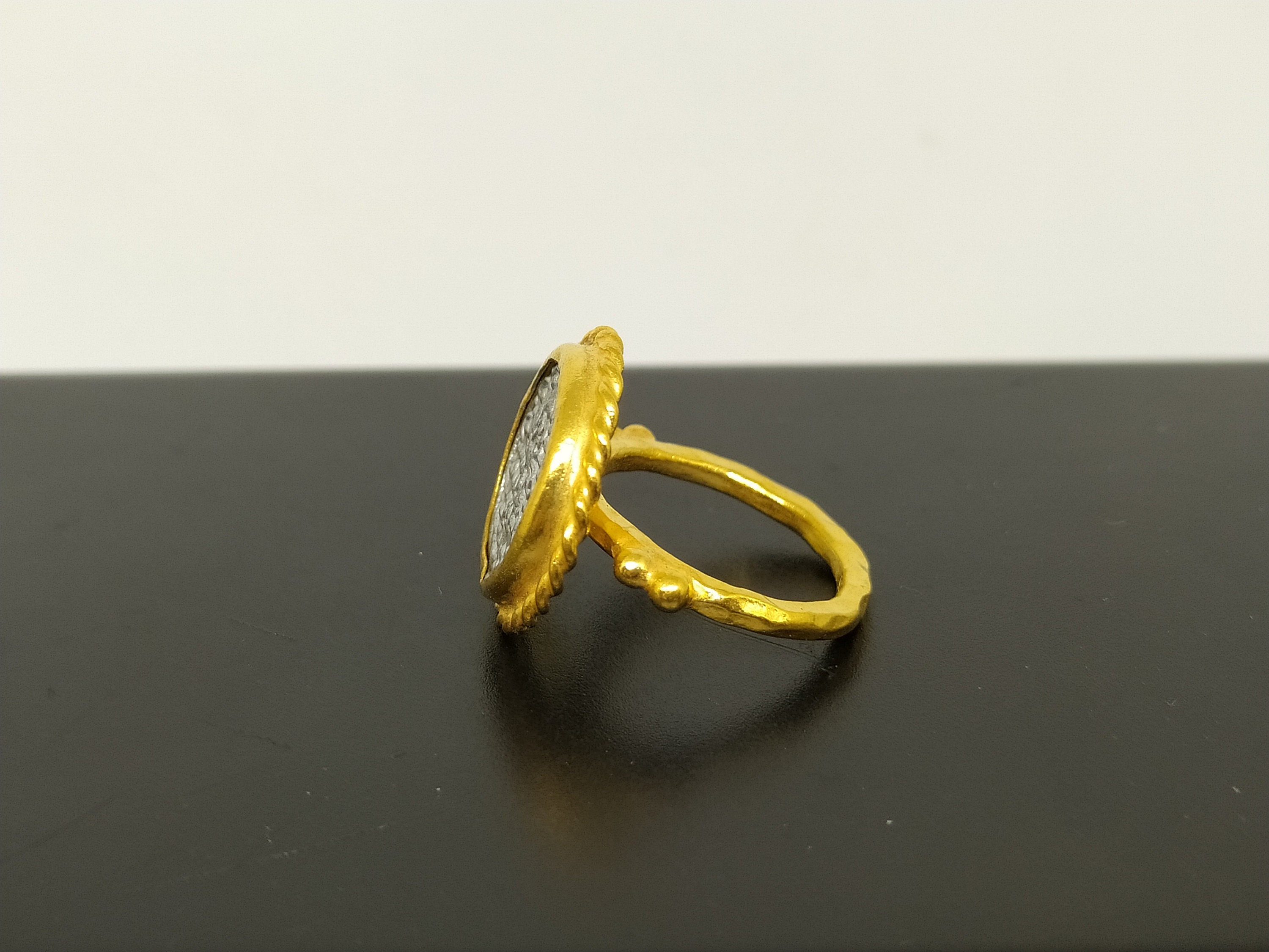 Ottoman Coin Ring 925K Sterling Silver Constantinople | Etsy