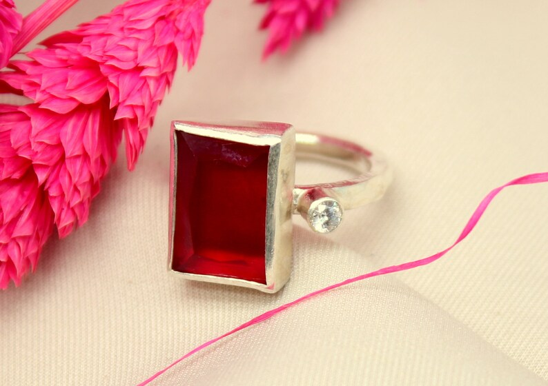Ruby Ring Solid Silver 925K Sterling Silver Ancient Roman - Etsy