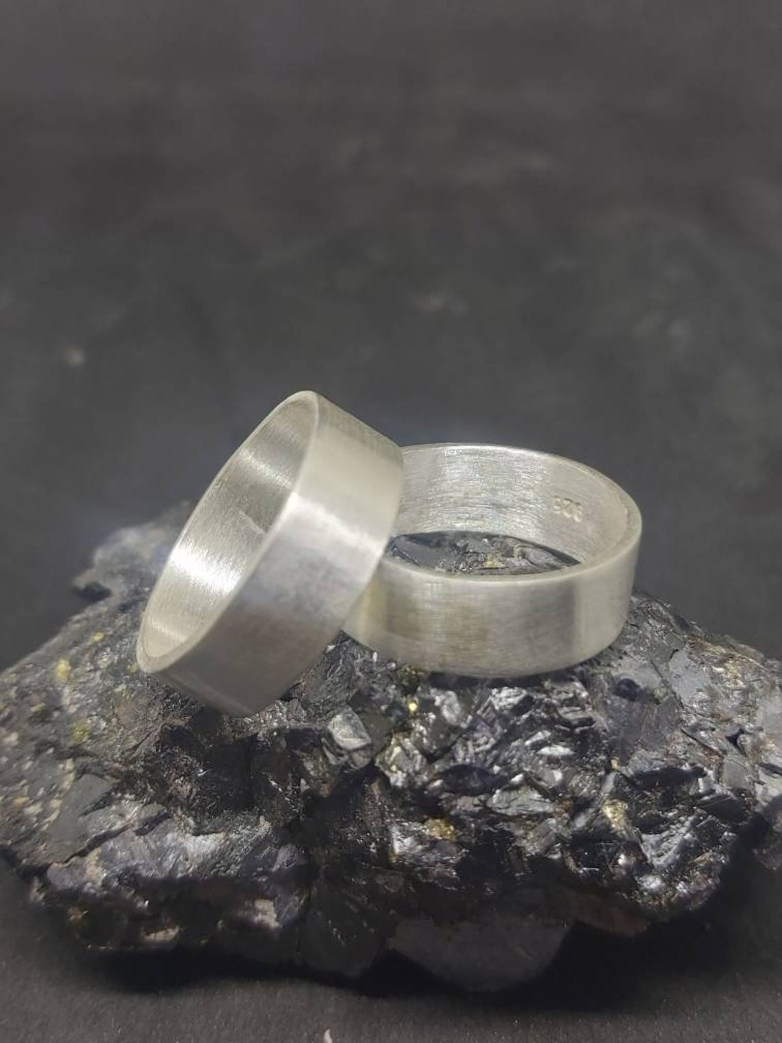 2 Pieces Promise Ring Solid Sterling | 925K Sterling Silver | 24K Gold ...