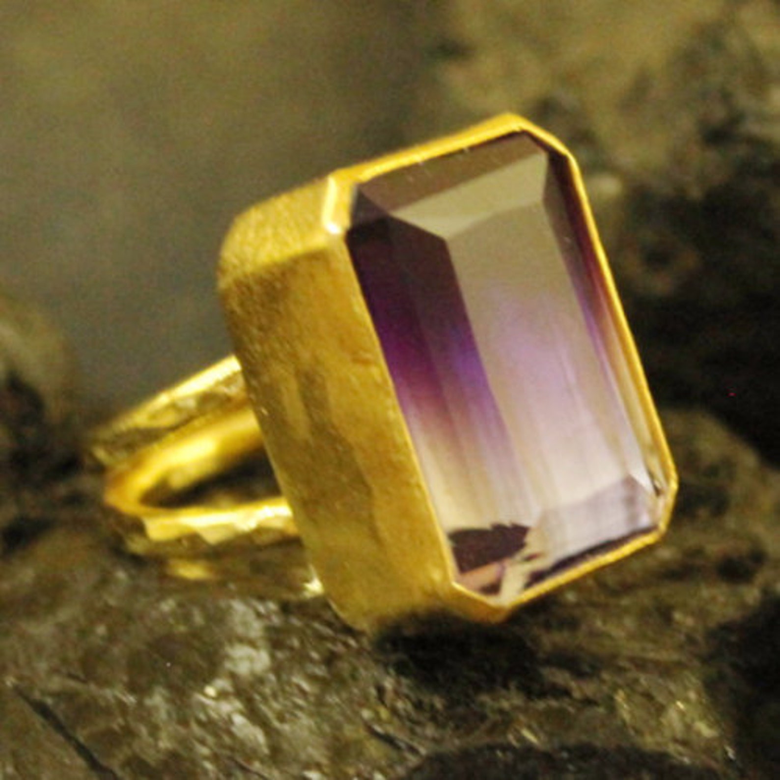 Ametrine Stone Ring | Gemstone Ring | Ametrine Jewelry | Engagement ...