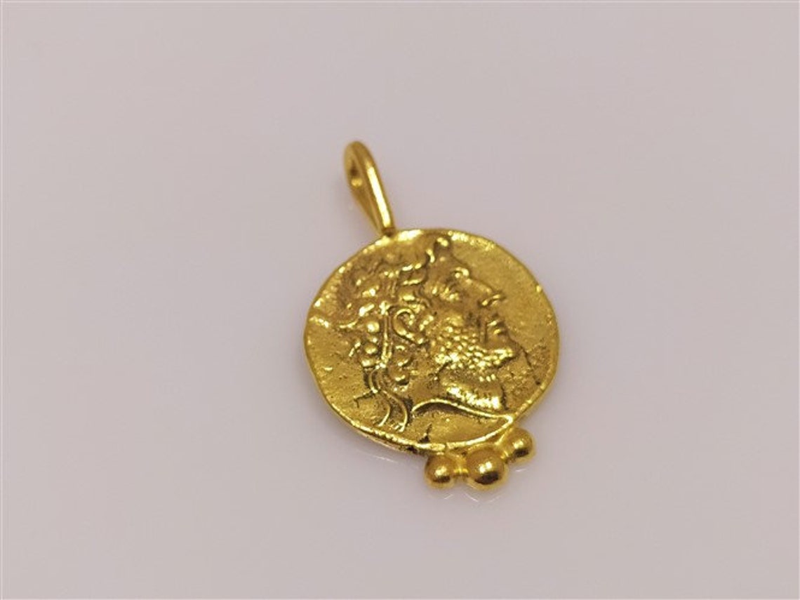 Intaglio Rome King Roman Coin Pendant Silver | 925K Sterling Silver ...
